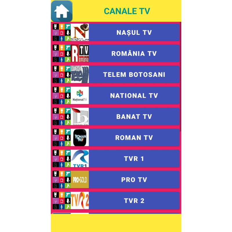 Aplicație in care poti vedea toate canale TV gratuite în direct